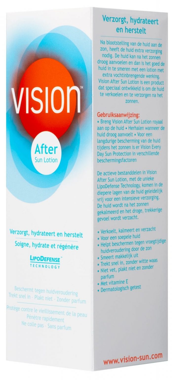 After Sun lotion van Vision voor een goede verzorging - huidproduct.nl